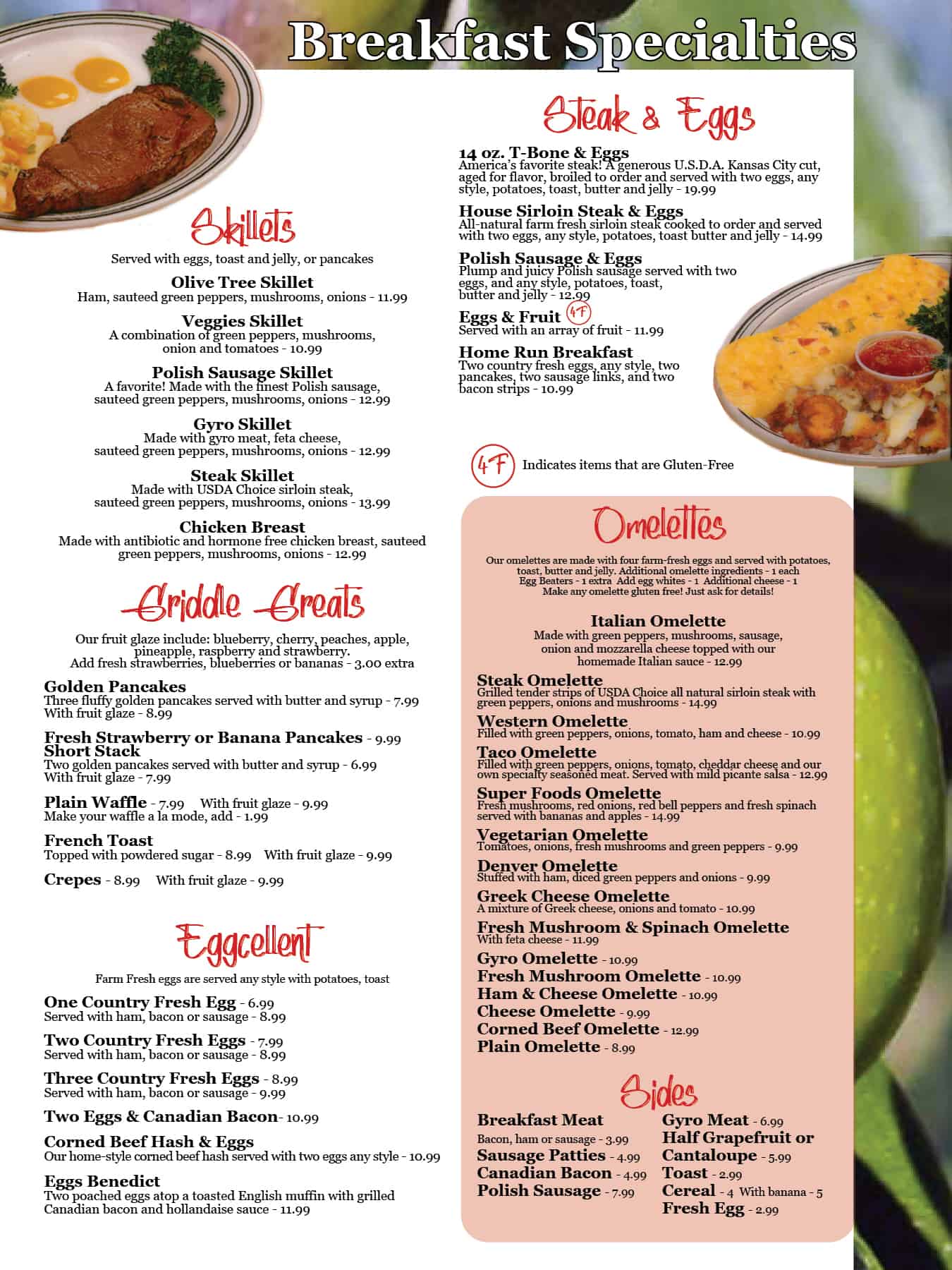 MENU – Olive Tree Cafe at the Marketplace